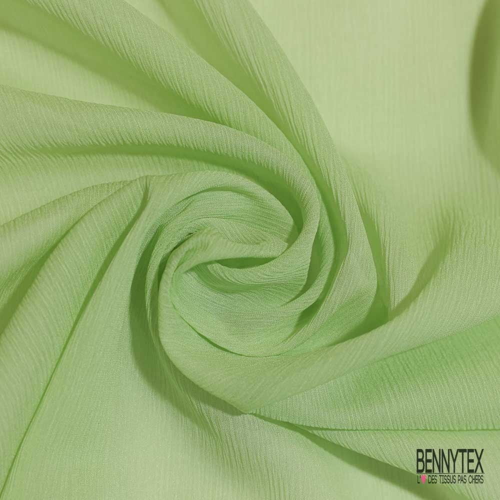 Mousseline de Soie Elasthanne Noir Profond | Bennytex vente de tissus ...