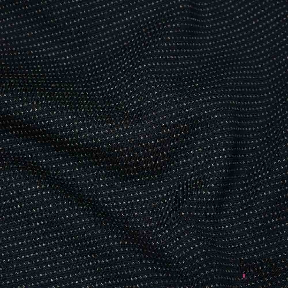 Coupon de Jersey Milano Couleur Gris Chiné Motif Pied de Poule ...