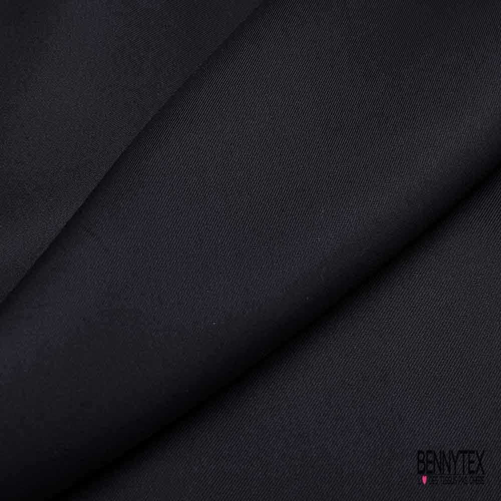 Twill de soie noir profond | Bennytex vente de tissus pas cher au mètre